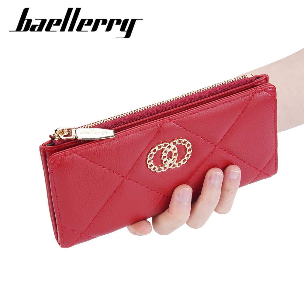 Jual DOMPET PANJANG WANITA BAELLERRY ORIGINAL KULIT MERAH IRISHA ...
