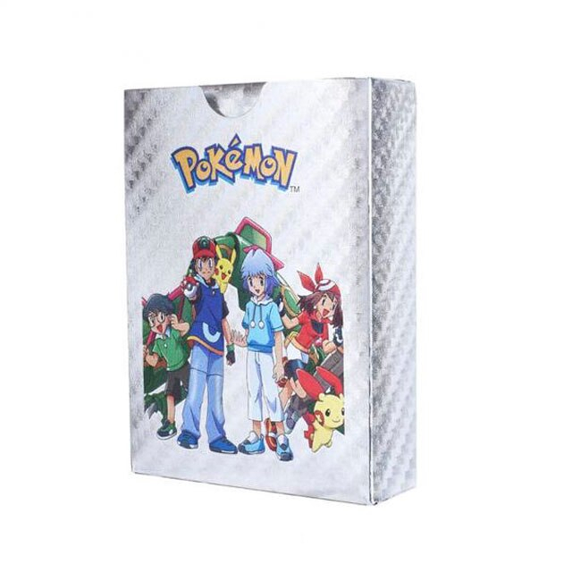 Jual Kartu Pokemon Cards 55PCS 1 box Original Gold Emas Hitam Langka Charizard Pikachu Langka ...