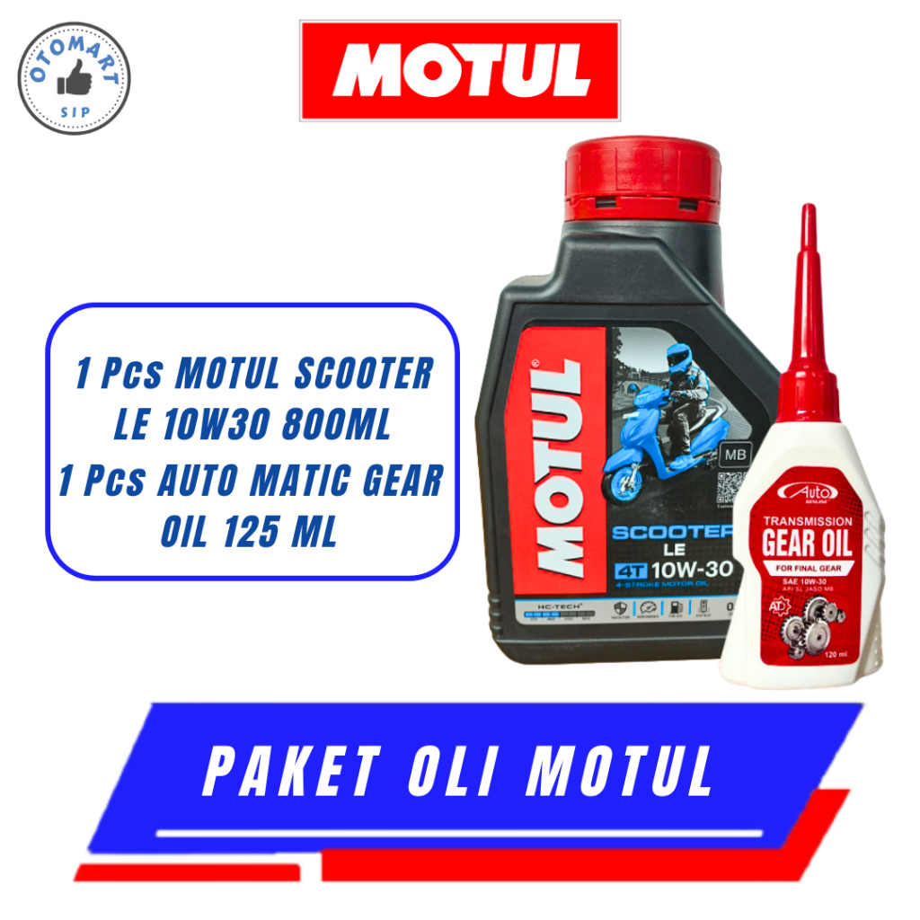 Jual Motul Oli Motor Vario Beat Mio LE 10w30 0.8L dan Matic Gear Oil ...