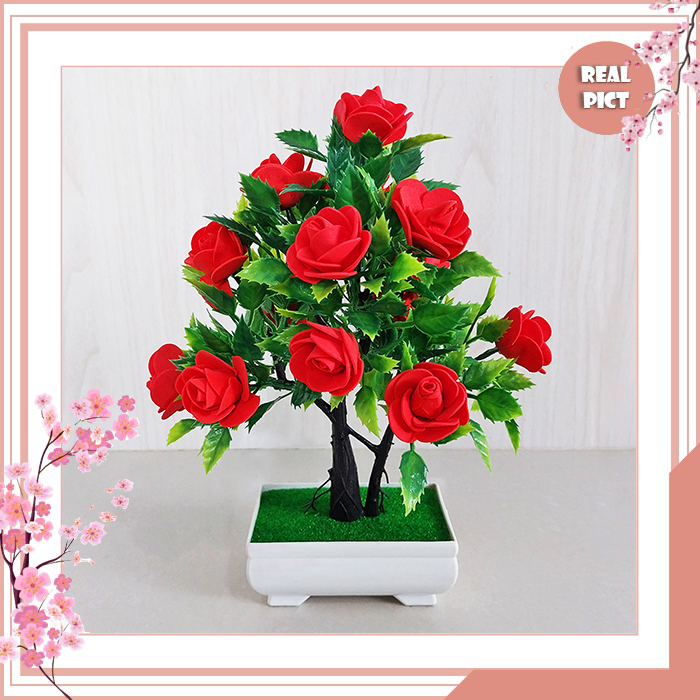 Jual UNICO Pot Bunga Hias Tanaman Hias Bonsai Mawar Pot Plastik ...