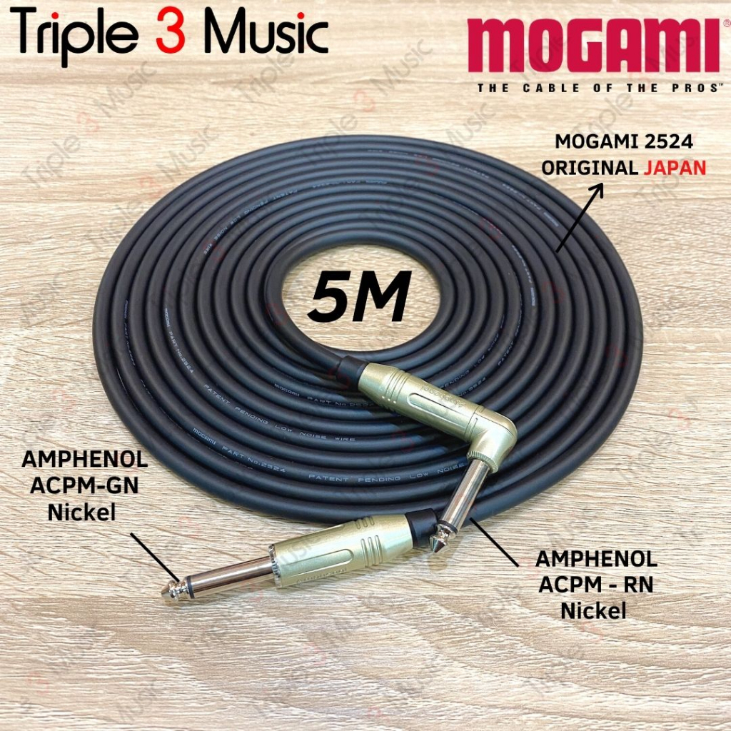 Jual MOGAMI 2524 Kabel gitar 5m original Japan | Shopee Indonesia