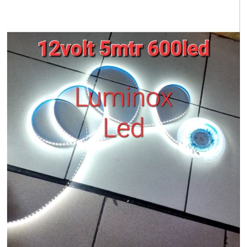 Jual led strip drop ceiling plafon putih 120led 12v 5mtr flexible strip ...