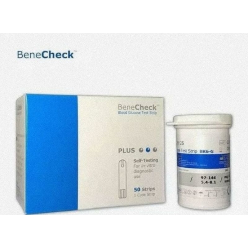 Jual Strip BeneCheck Plus Gula Glukosa Asam Urat Uric Acid Kolesterol ...