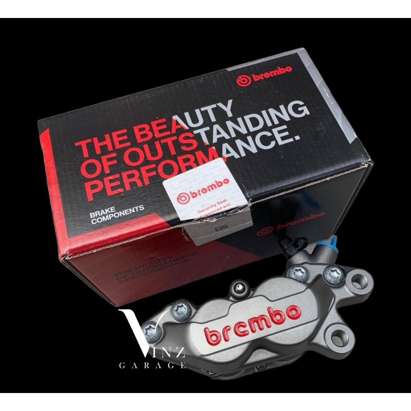 Jual Kaliper 4 Piston Brembo Grey Red Logo // Kaliper 4 Piston Brembo Grey Red Logo Posisi Kanan ...