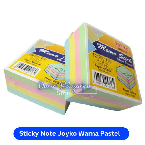 Jual Joyko Memo Stick / Sticky Note Kertas Joyko MMS-1P Warna Pastel ...