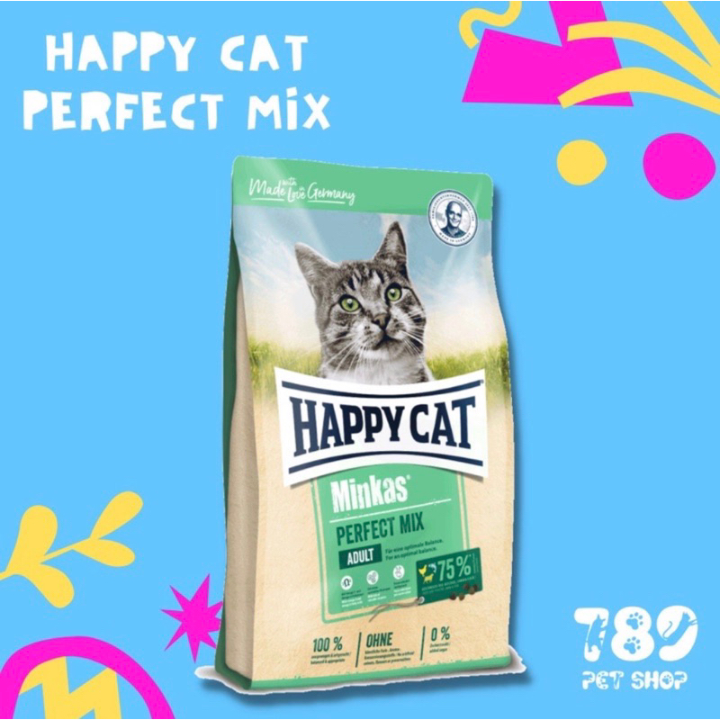Jual Happy Cat Minkas Mix 4Kg / Perfect Mix / Makanan Kucing / Cat Food ...