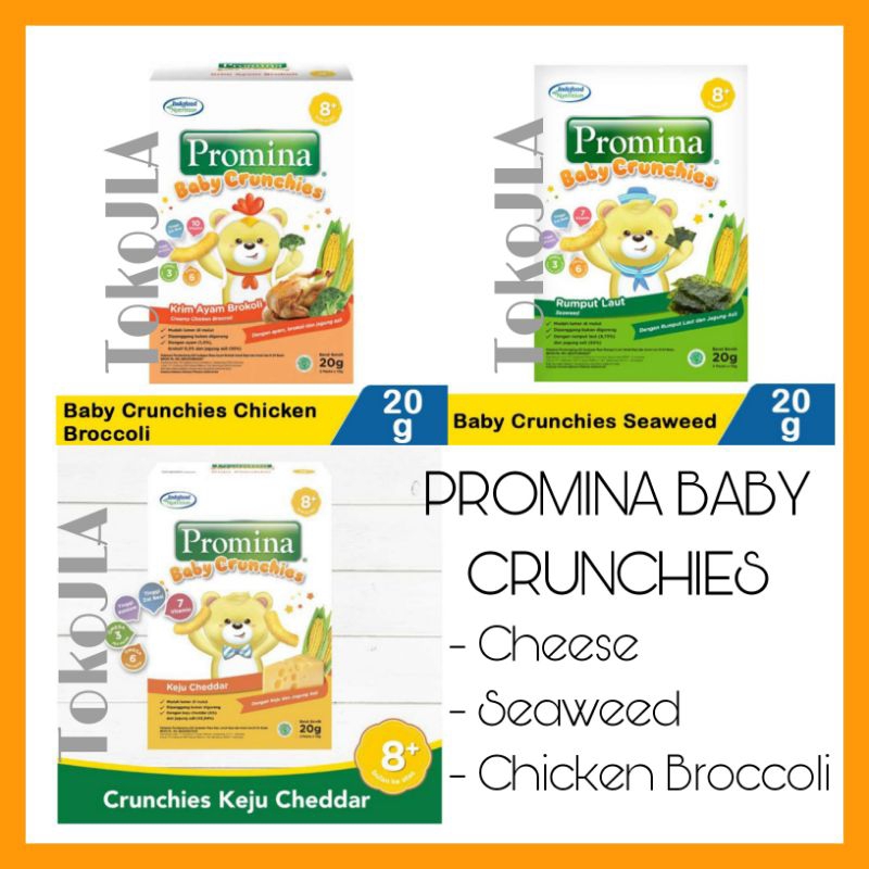 Jual PROMINA Baby Crunchies Snack Keju / Seaweed / Chicken brokoli Box ...