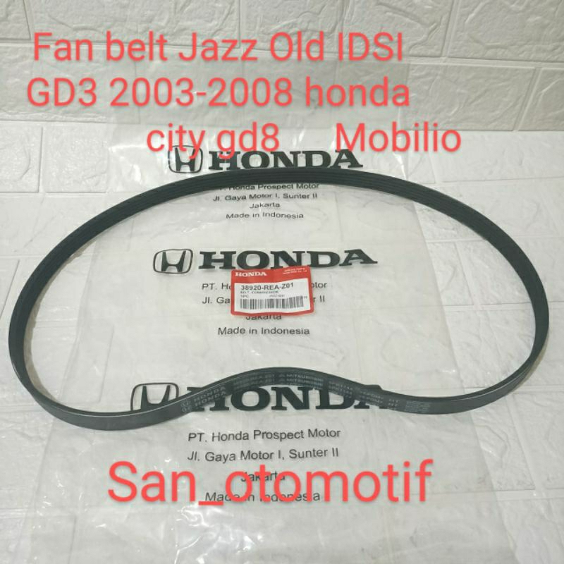 Jual fanbelt / V-Belt / fan belt / tali kipas Honda Jazz idsi 2004-2008, Mobilio Original ...