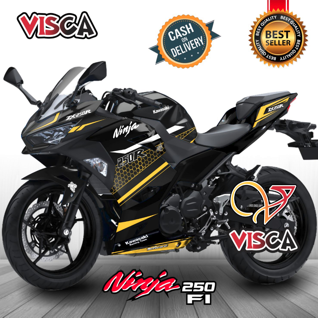 Jual Decal Ninja 250 Fi New Full Body Stiker Ninja 250 Fi Striping ...
