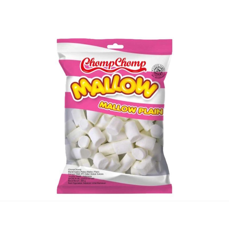 Jual Chomp-chomp marshmallow kemasan jumbo 200g rainbow plain | Shopee ...