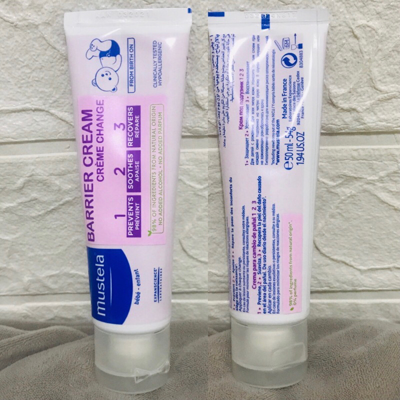 Jual Mustela Barrier Cream 50ml | Diaper Cream | Cream Ruam Popok ...