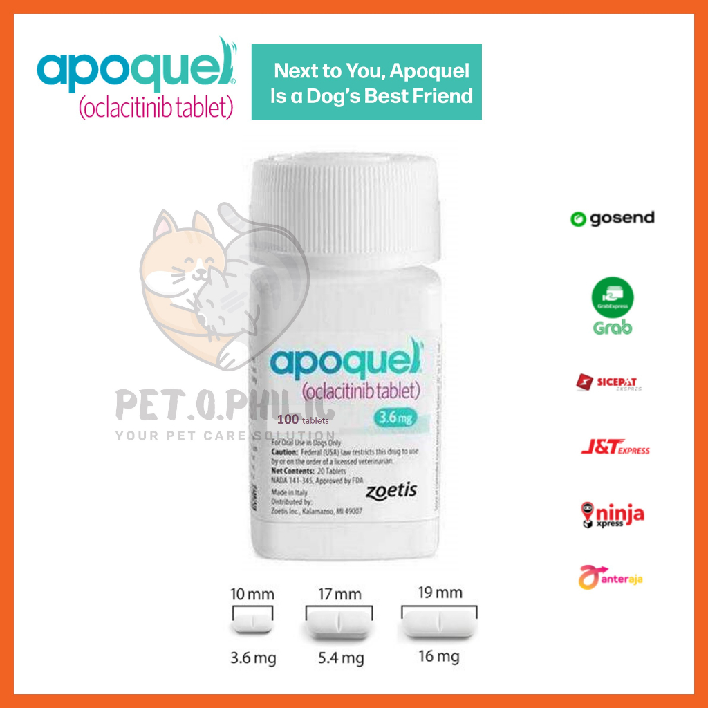 Jual Apoquel Obat Gatal Anjing Dermatitis Alergi | Shopee Indonesia