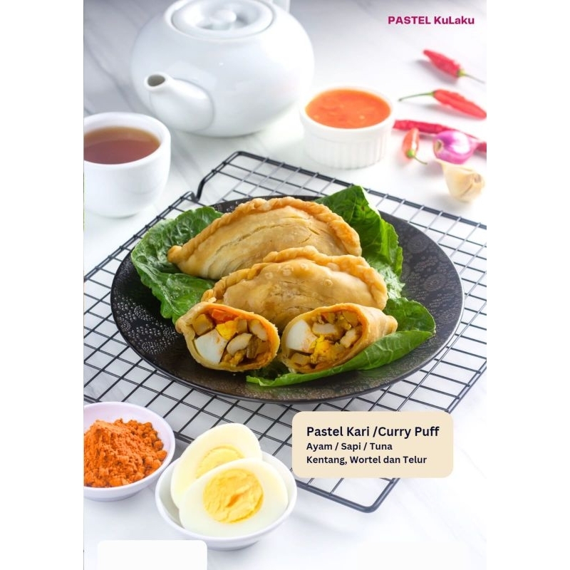 Jual PASTEL KARI AYAM TELUR CHICKEN CURRY PUFF SINGAPORE HALAL PASTRY ...
