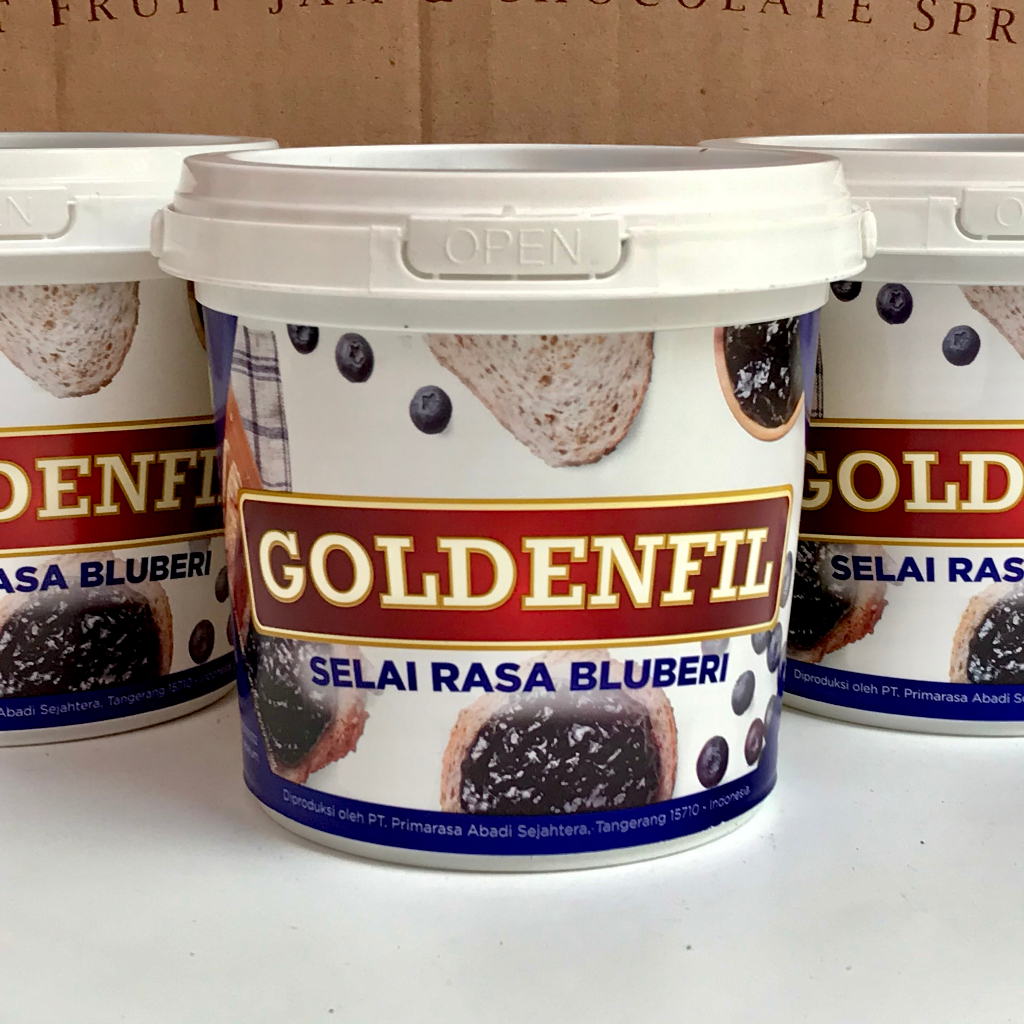 Jual GOLDENFIL Selai Rasa BLUEBERRY 1 Kg Untuk Olesan Roti, Kue & Cake ...