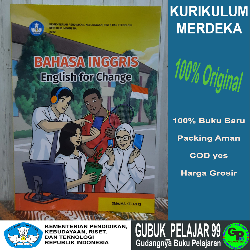 Jual Buku Paket Siswa BAHASA INGGRIS (English for Change) Untuk SMA/SMK Kelas 11 Kurikulum ...