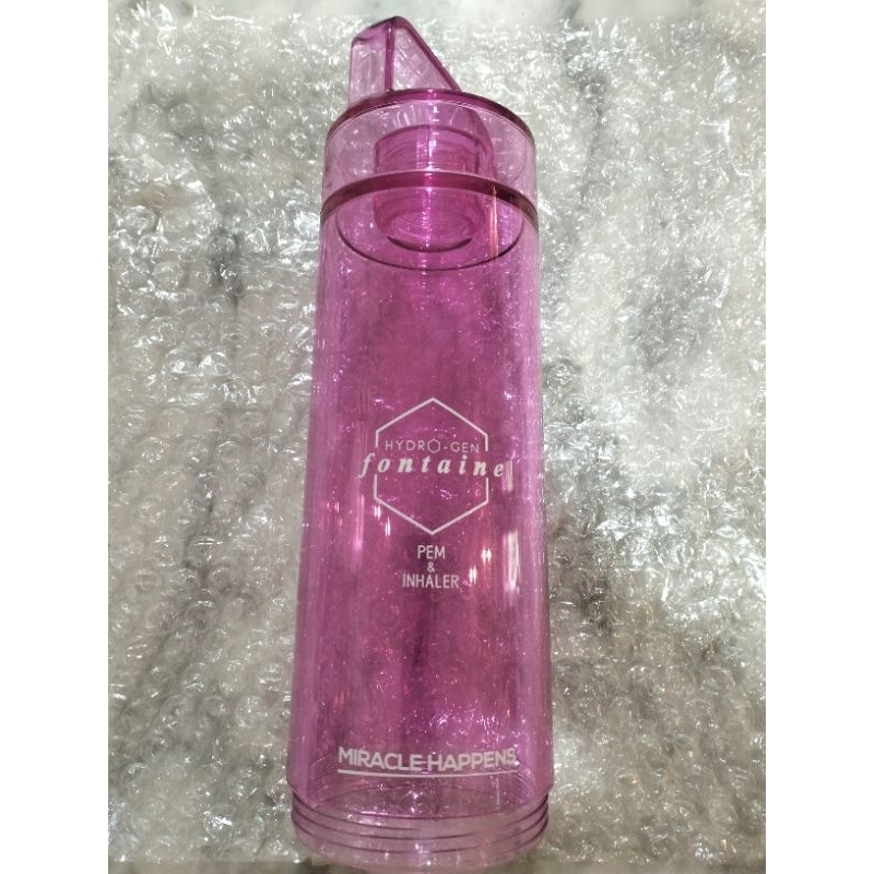 Jual Ready botol Hydrogen Fontaine warna pink botol dan tutup botol ...