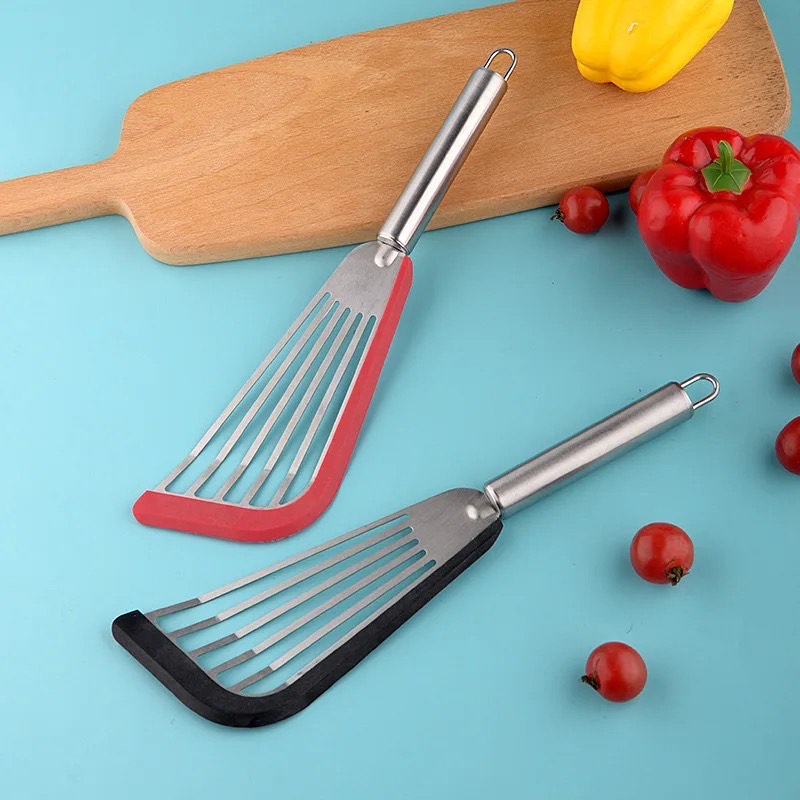 Jual Sodet Turner Fish Turner Spatula Pembalik Stainless Steel Silicone ...