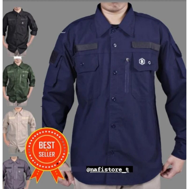 Jual KEMEJA TACTICAL PRIA HEXAGON LENGAN PANJANG/KEMEJA LAPANGAN ...