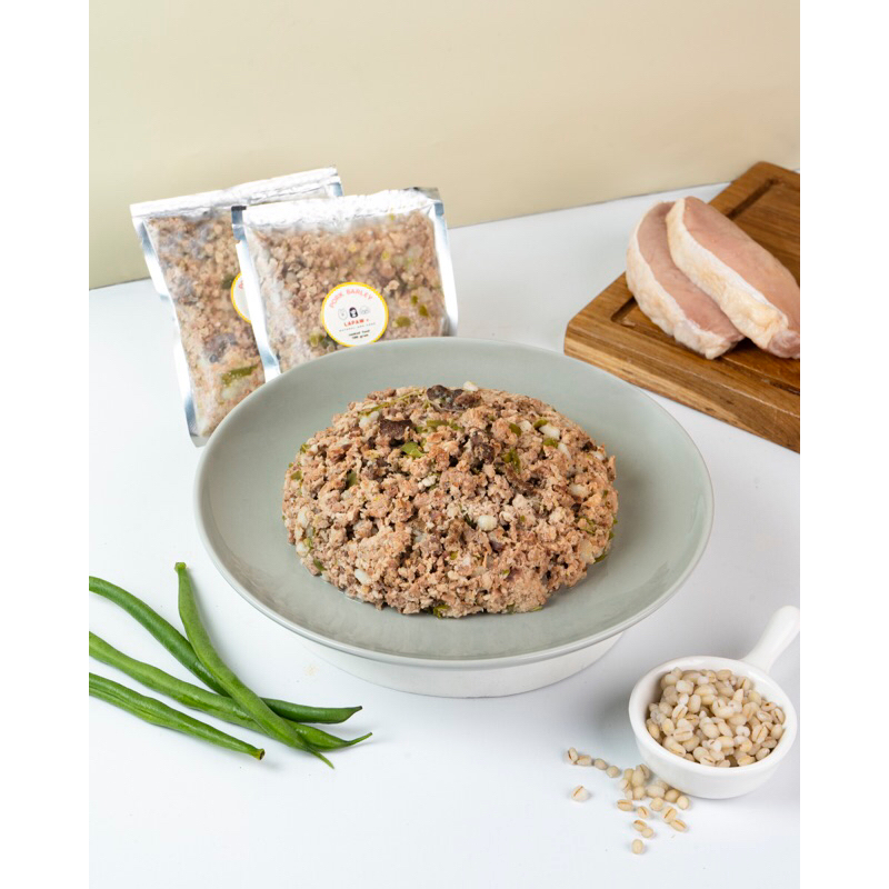 Jual LAPAW PORK BARLEY cooked dog food makanan matang anjing | Shopee ...