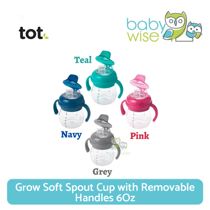 Jual 0X0 TOT Grow Soft Spout Cup with Removable Handles 6Oz | Shopee ...