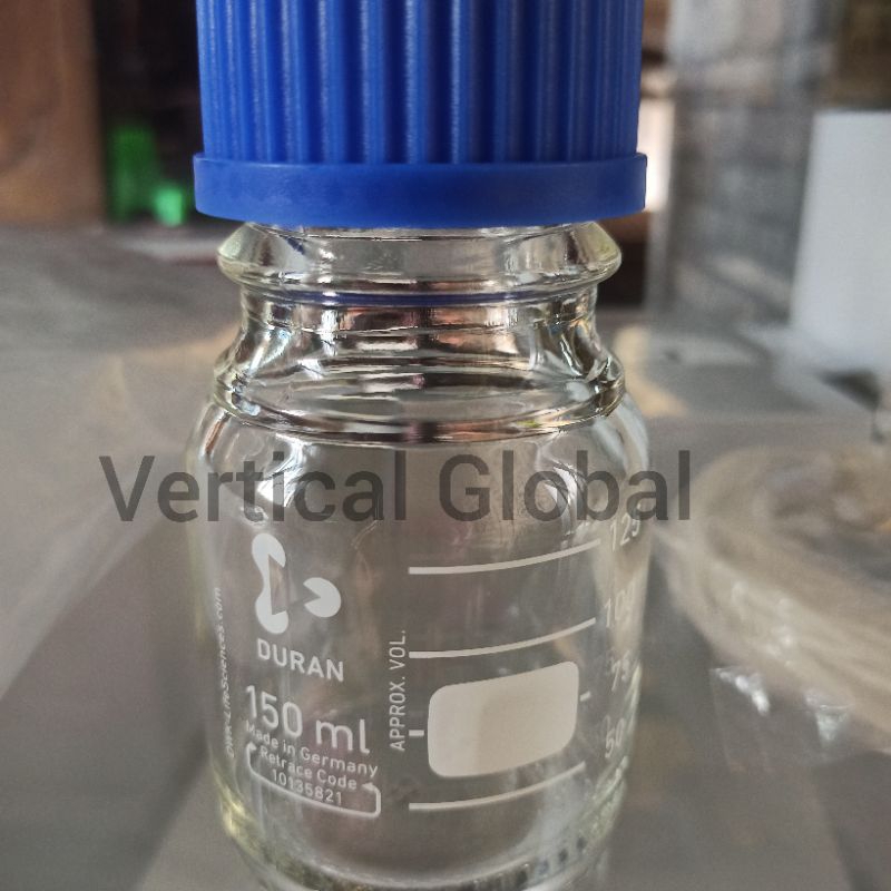 Jual Laboratory Bottle Botol Lab Laboratorium 150 ml Duran Kaca Bening ...
