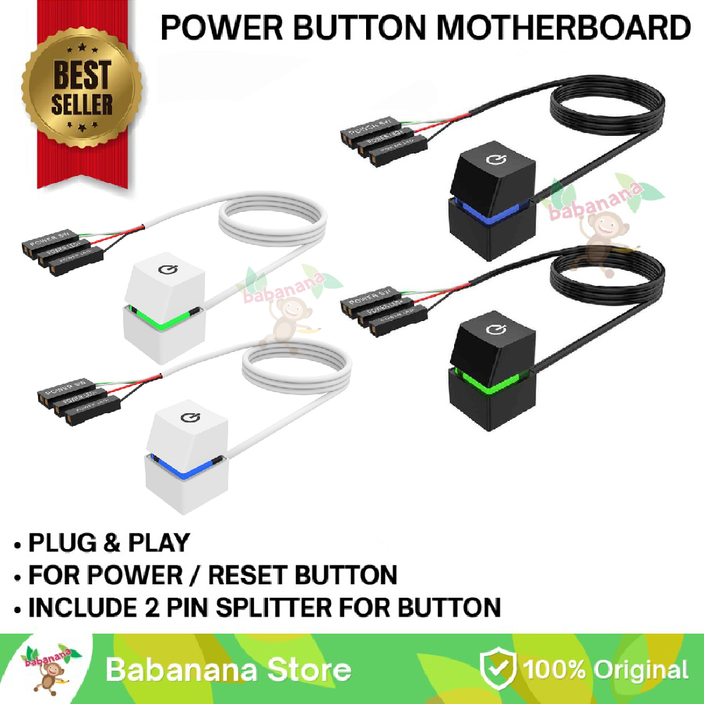 Jual Kabel Front Panel Switch Power Reset Button For PC CPU Komputer ...