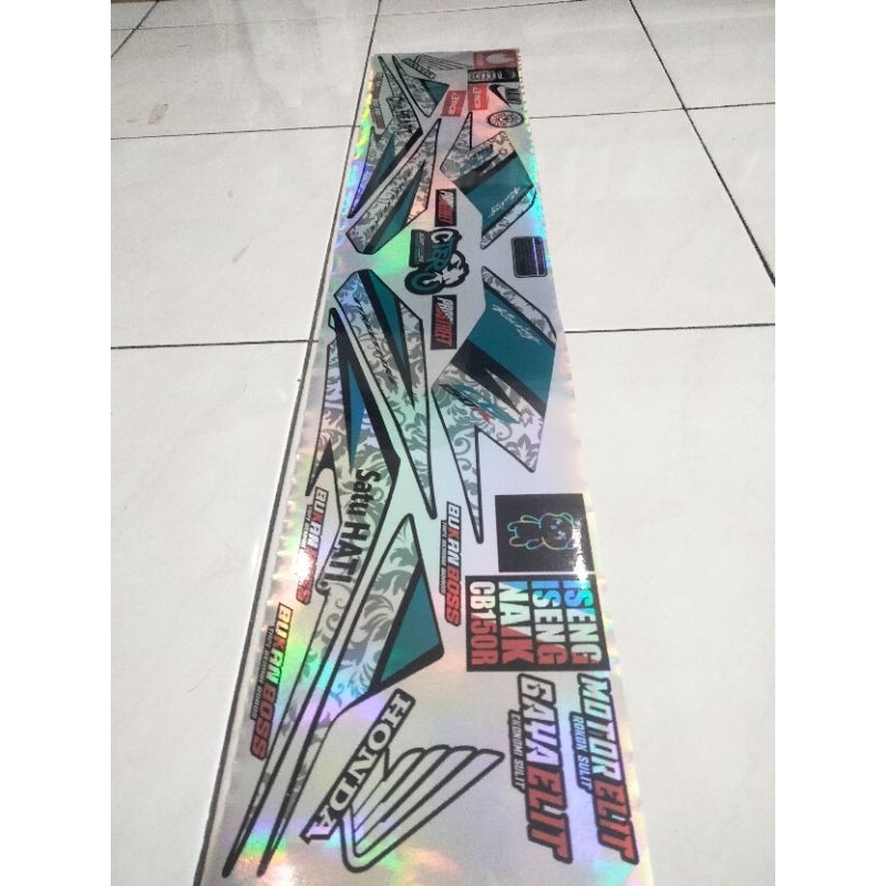 Jual stiker striping CB150R 2018/2019 warna biru relaxa gelap | Shopee ...