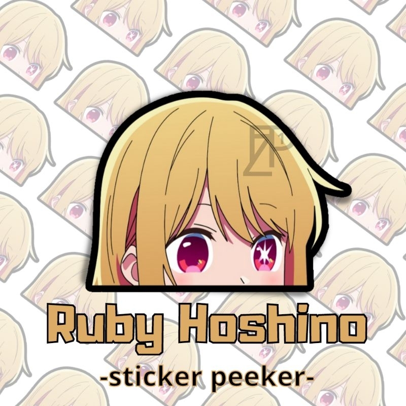 Jual STICKER INTIP ANIME RUBY HOSHINO OSHI NO KO (WATERPROOF) | Shopee ...