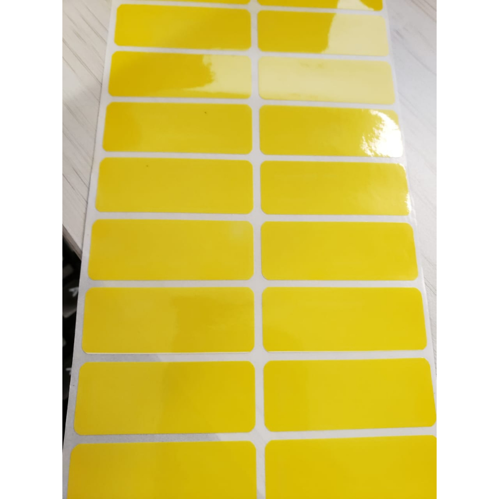 Jual KUNING YELLOW Sticker Waterproof Antiair Anti air Stiker Label ...