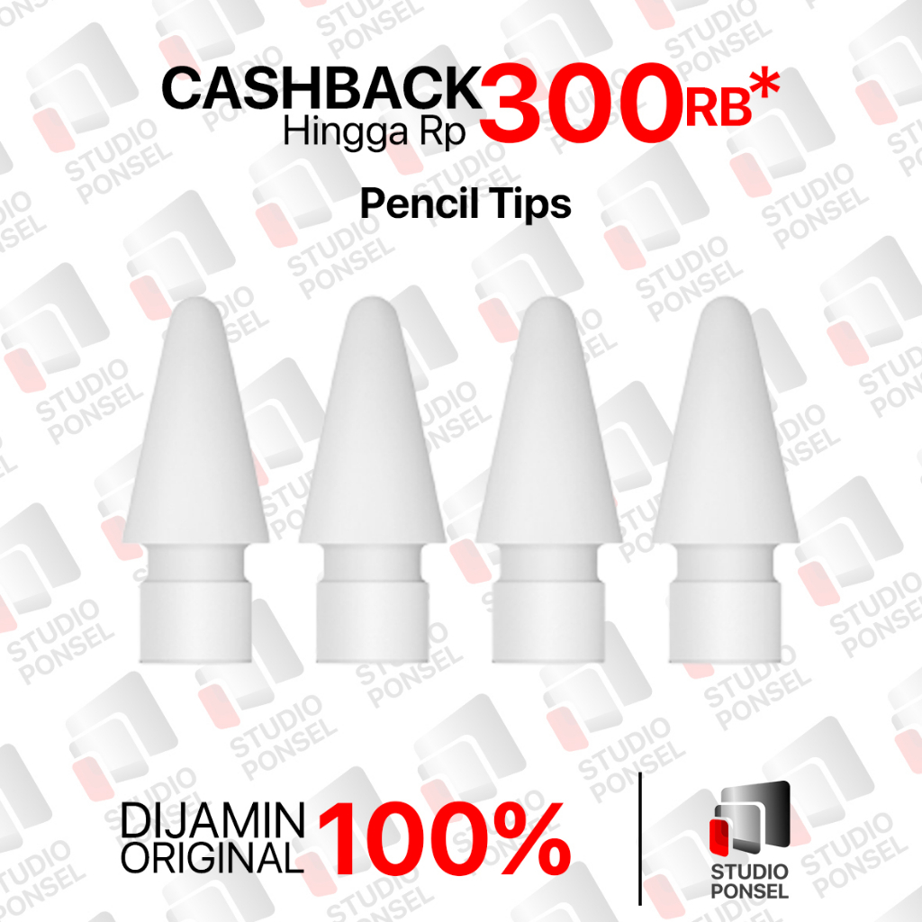 Jual Apple Pencil Tips for Pencil Gen 1 / Gen 2 for iPad 4 Pack for ...