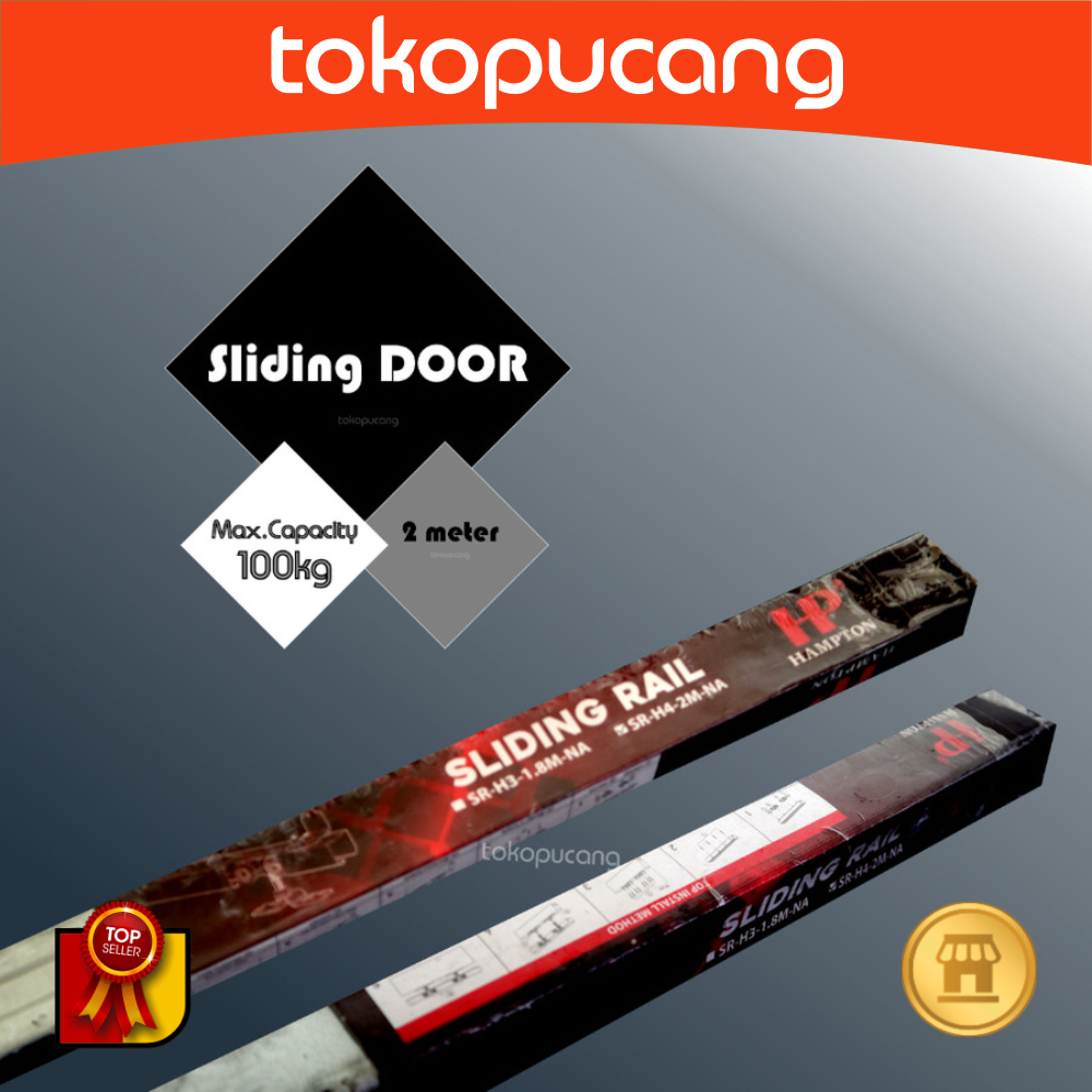 Jual Track Sliding Door Besi/Sliding Rail Hampton H4 panjang 2meter ...