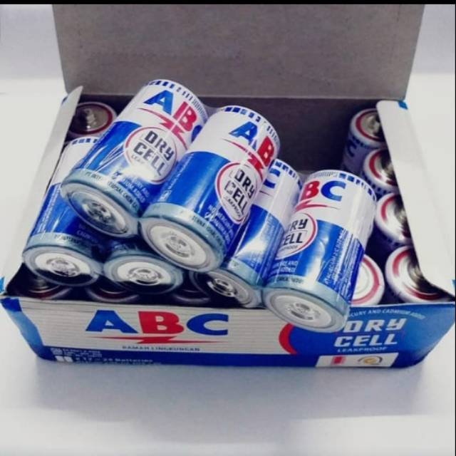 Jual Battery ABC Biru R20 - Baterai Besar ABC size D harga 2 pcs ...