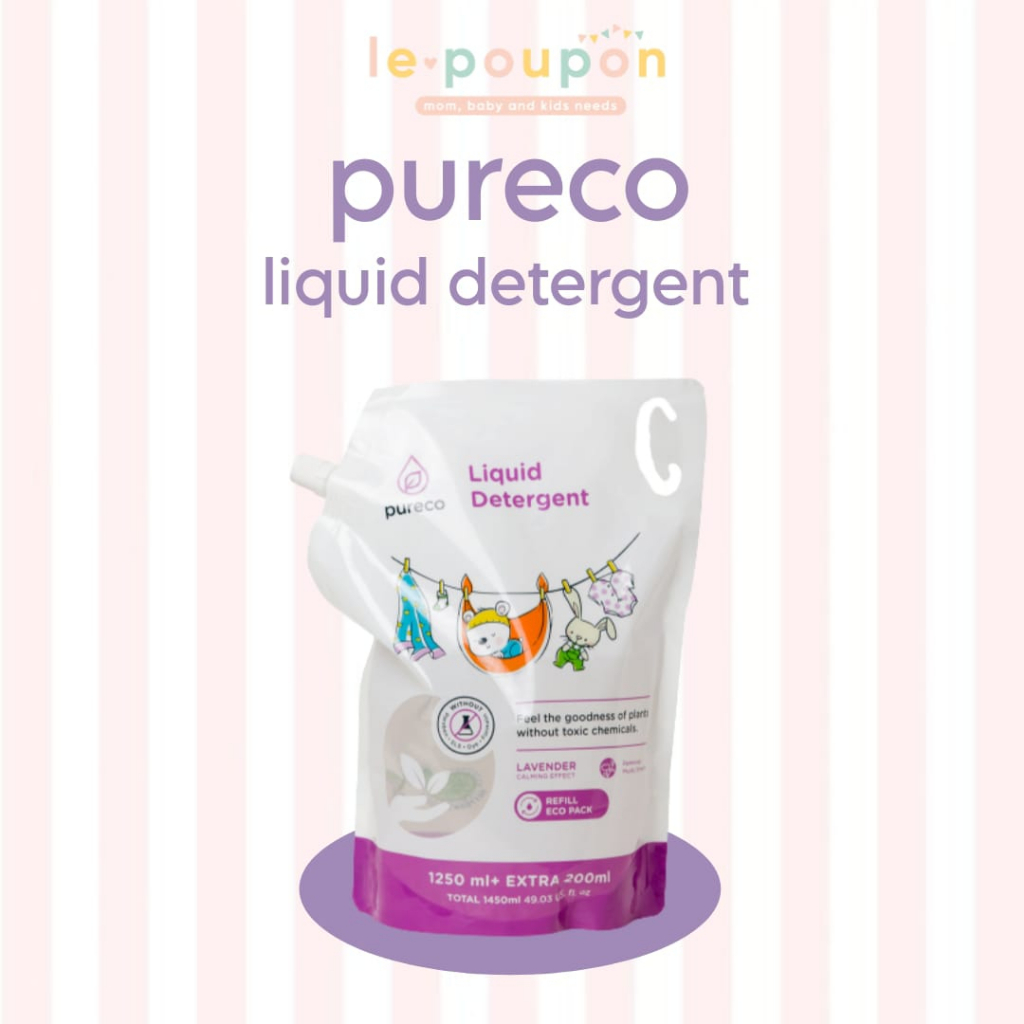Jual Pureco - Liquid Detergent Ecopack 1250ml + 200ml | Shopee Indonesia