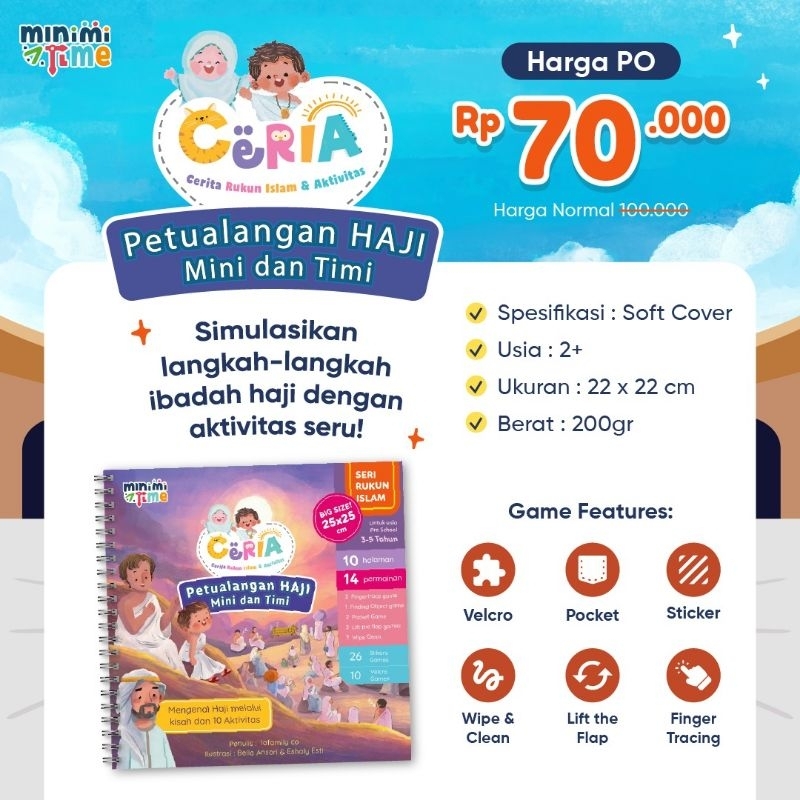 Jual Buku Aktivitas : Petualangan Haji Mini Dan Timi | Shopee Indonesia