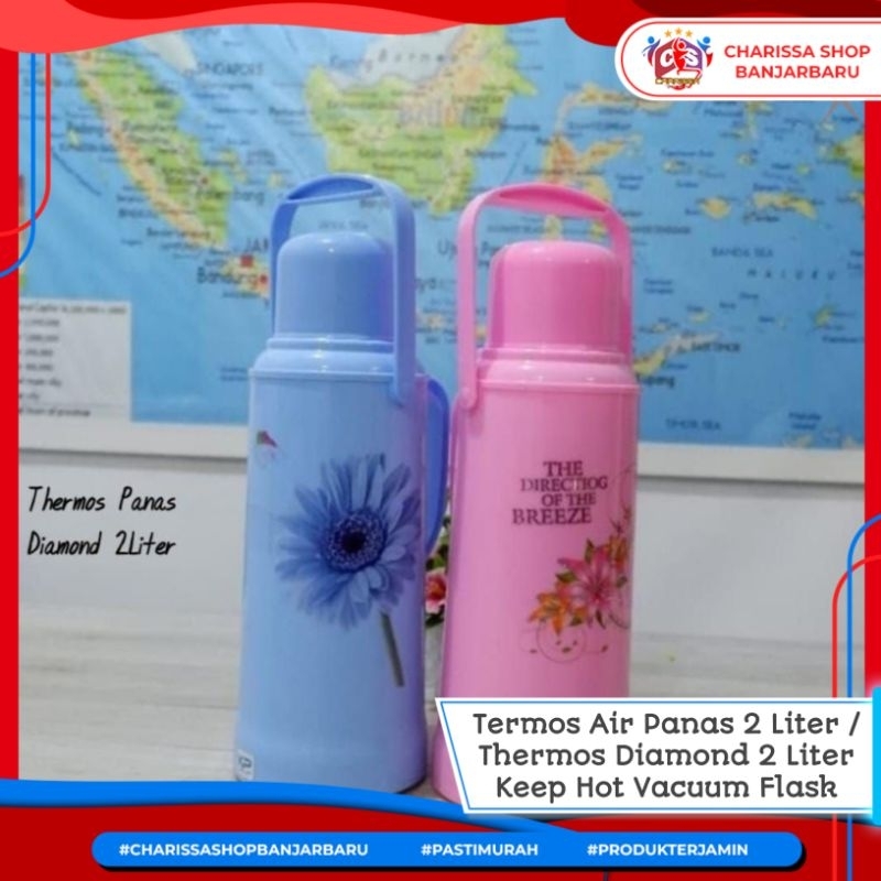 Jual Termos Air Panas 2 Liter / Thermos Diamond 2 Liter Keep Hot Vacuum ...