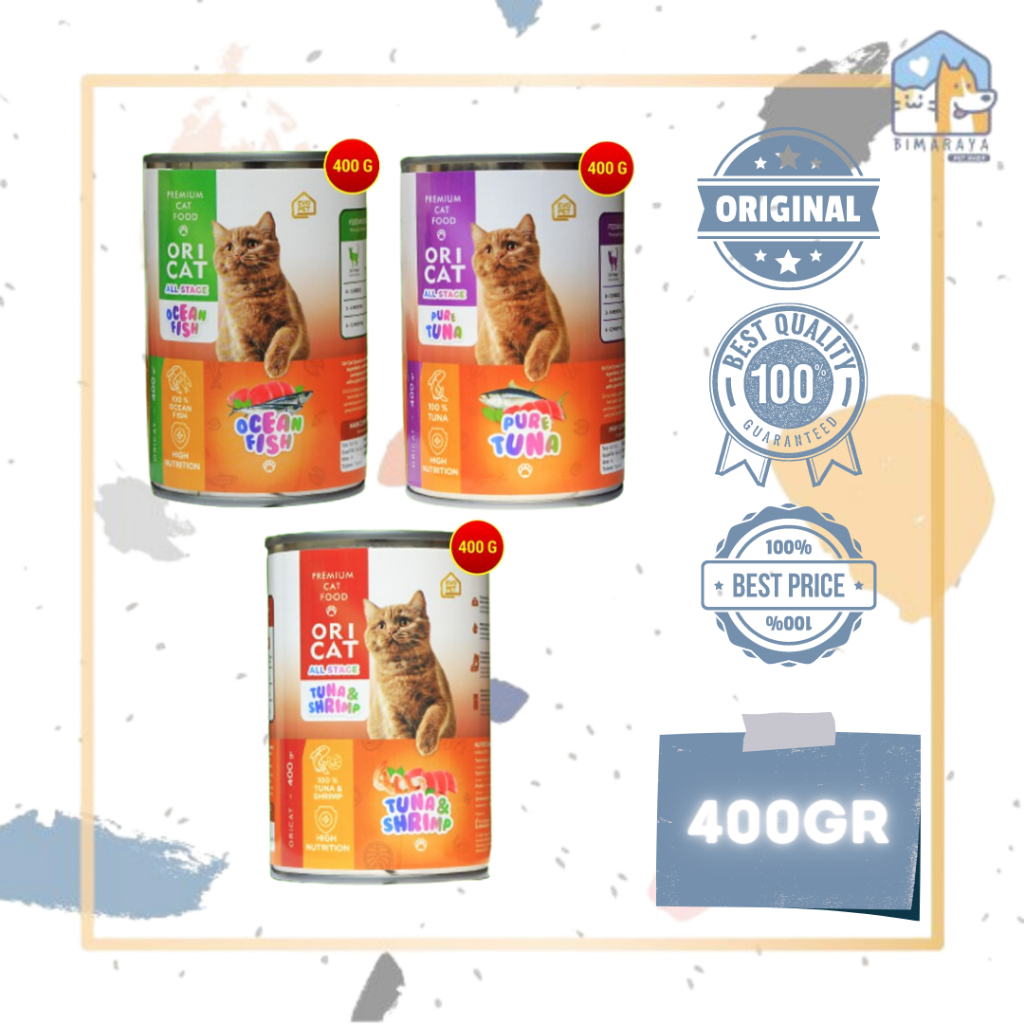 Jual ORI CAT KALENG 400GR // MAKANAN BASAH KUCING // CAT WET FOOD ...