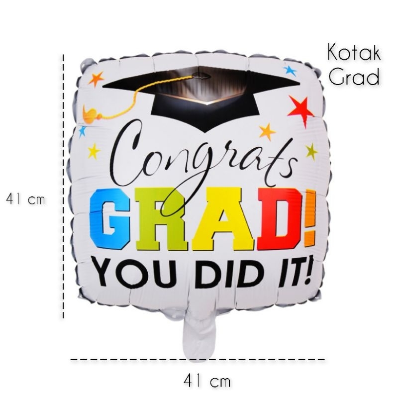Jual Balon Wisuda Kelulusan Graduation Baloon Piala Toga Graduation ...