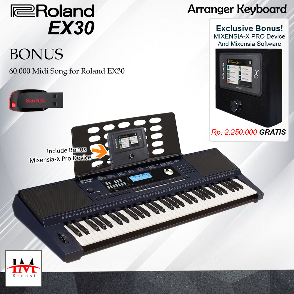 Jual ROLAND EX-30 Bundle Hardware Mixensia-X Pro / EX30 / E X30 ...