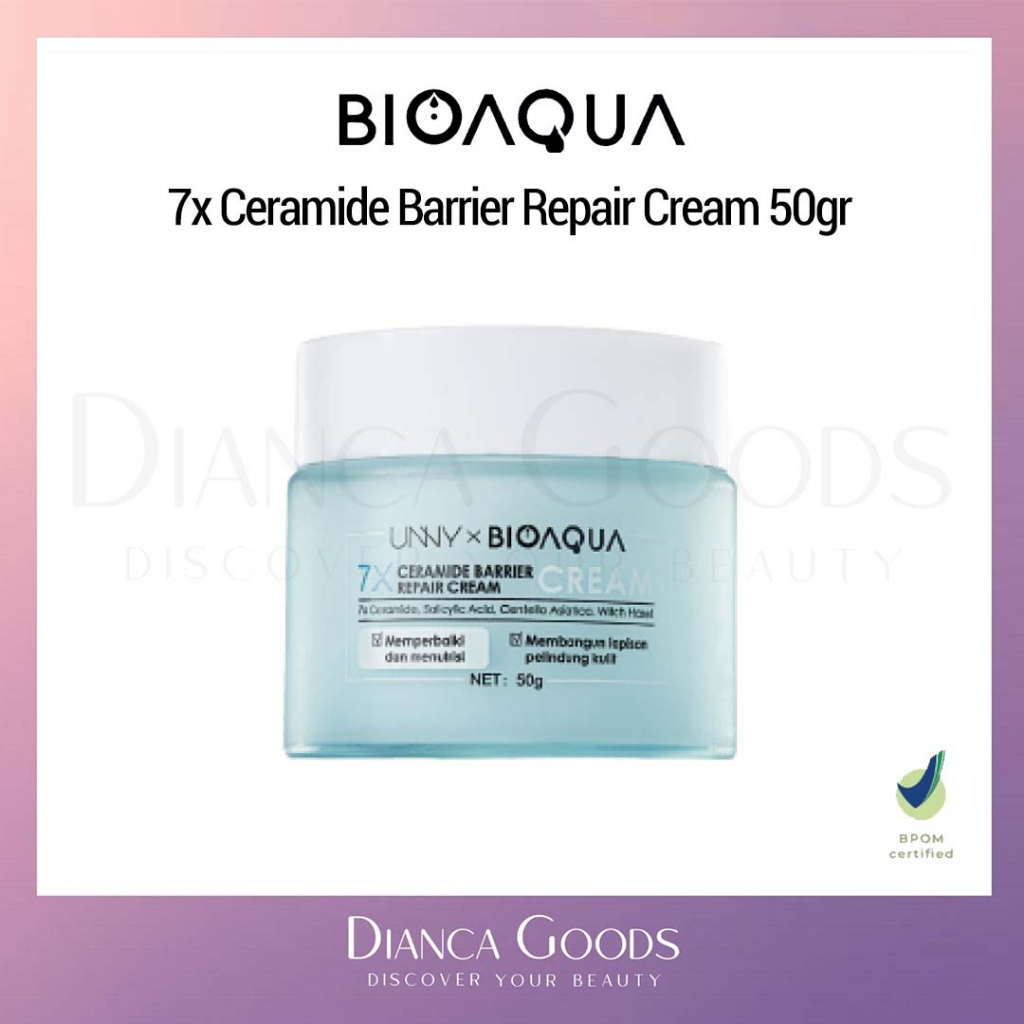 Jual BIOAQUA 7X CERAMIDE SKIN BARRIER REPAIR MOISTURIZER CREAM 50G ...
