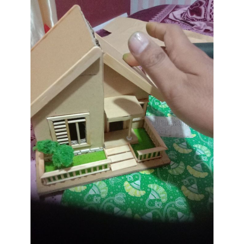 Jual miniatur rumah kardus polos | Shopee Indonesia