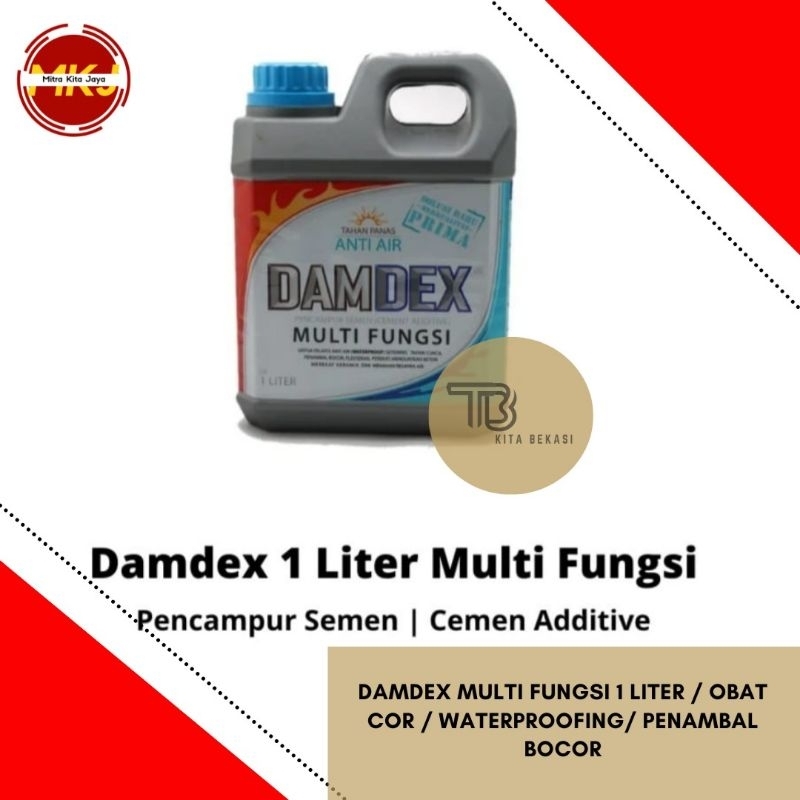Jual DAMDEX MULTI FUNGSI 1 LITER / OBAT COR / WATERPROOFING/ PENAMBAL ...