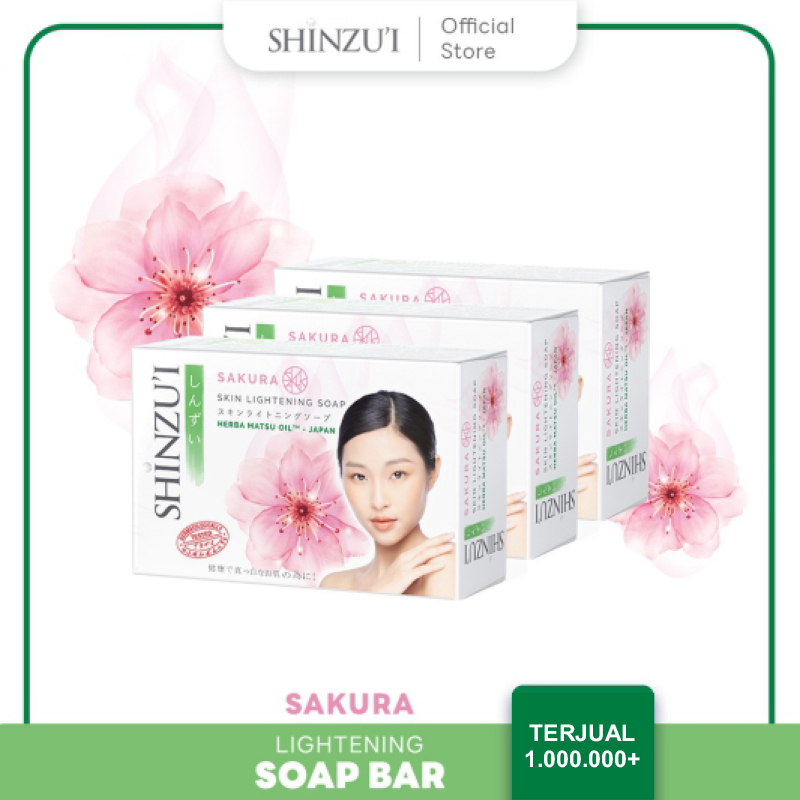Jual Shinzu'i Skin Lightening Soap Bar Sakura Matsu Sabun Batang ...