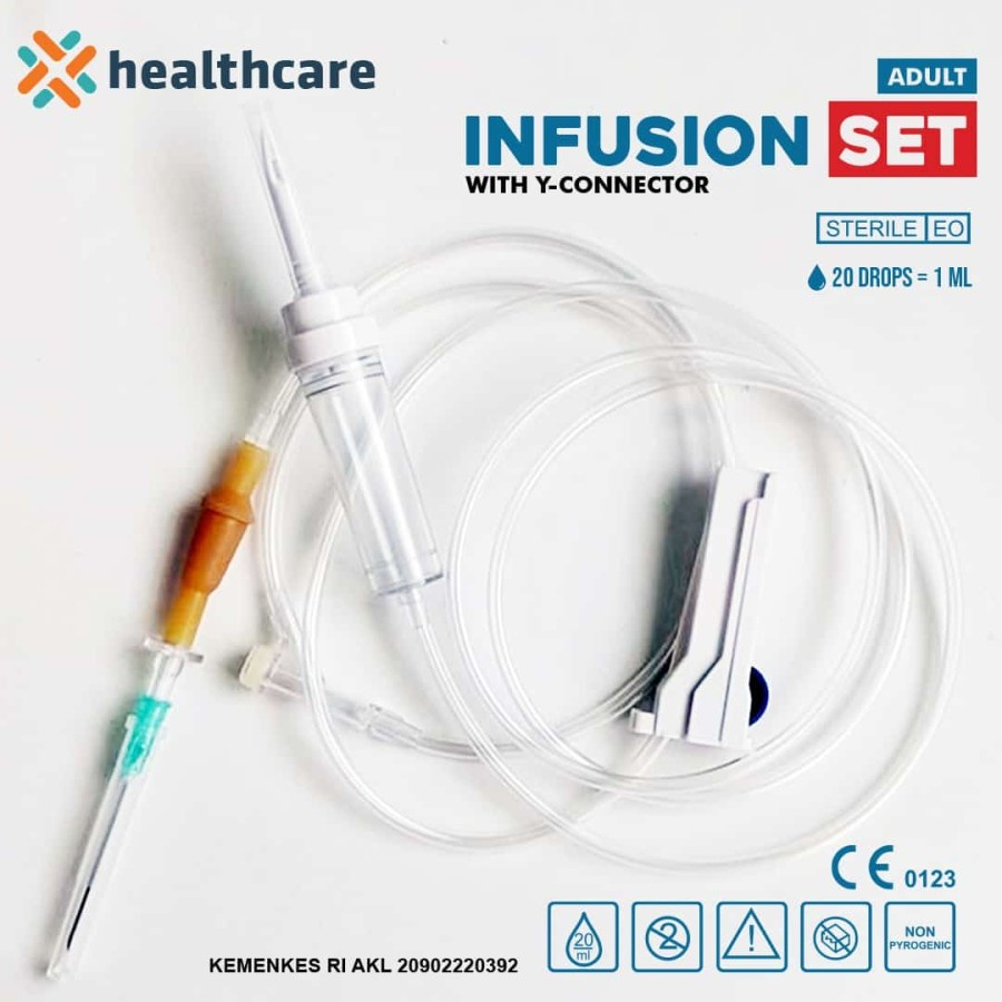 Jual Onehealth Infus Set Dewasa Y Type Per Pcs / Infusion Set Adult Y ...