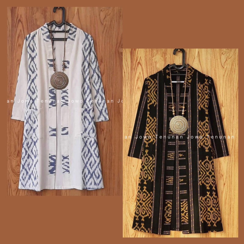 Jual outwear tenun outer tenun cardigan tenun etnik elegant kondangan ...
