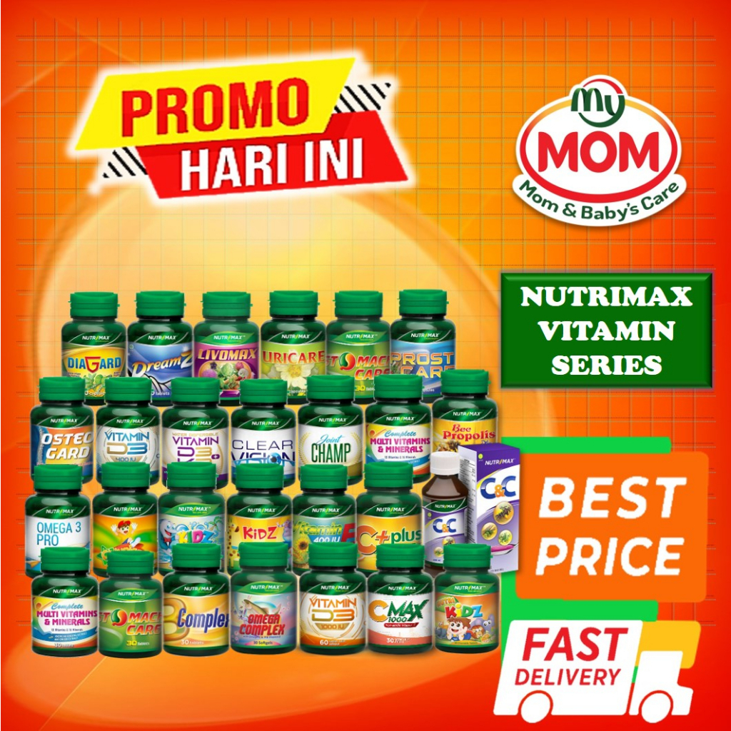 Jual NUTRIMAX Vitamin Series | C Max | B Complex | Omega 3 | D3 | Joint ...