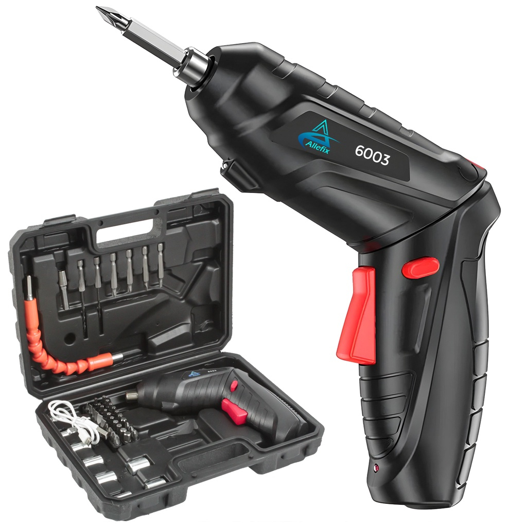 Jual Allefix Bor Tangan Screwdriver 4,2 Volt Bor Bolak Balik Free 1 ...