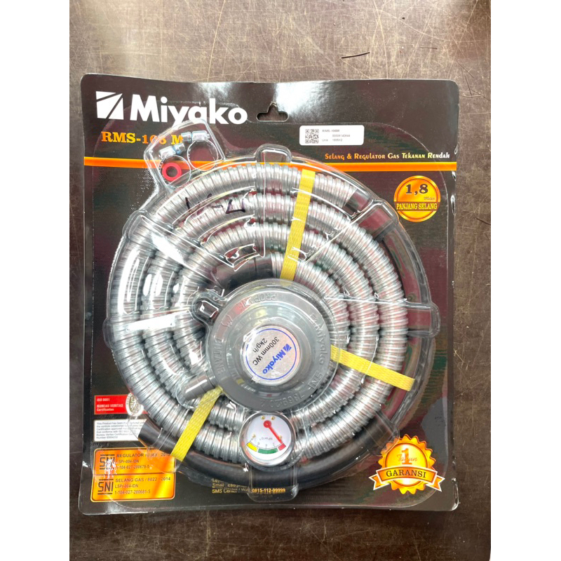 Jual Miyako Selang Regulator Set Selang Gas + Regulator - RMS 106 M ...