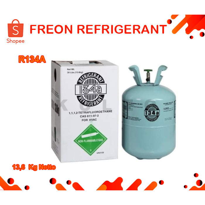 Jual Freon AC R134A REFRIGERANT 13,6 Kg / Freon Refrigerant R 134 ...