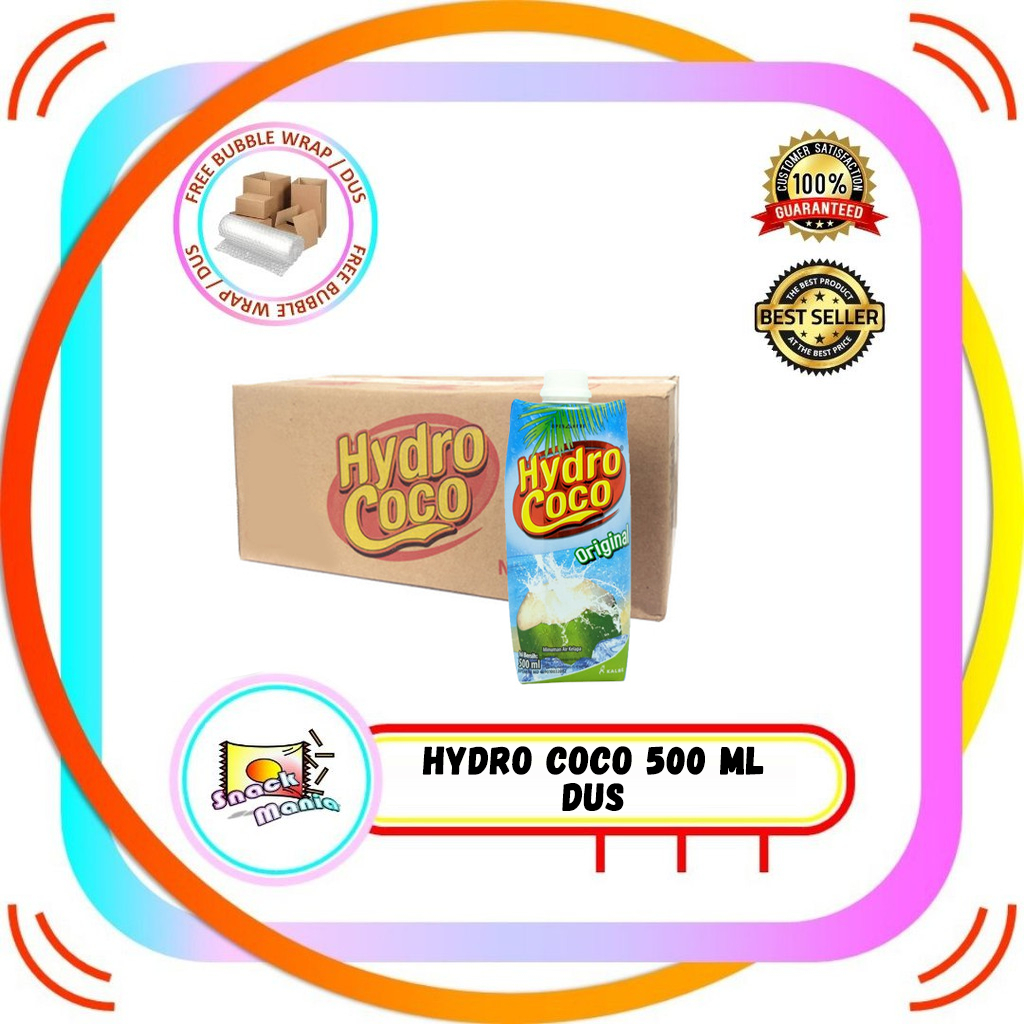 Jual Hydro Coco Hydrococo Air Kelapa 500 ml x 12 pcs DUS Coconut Water ...