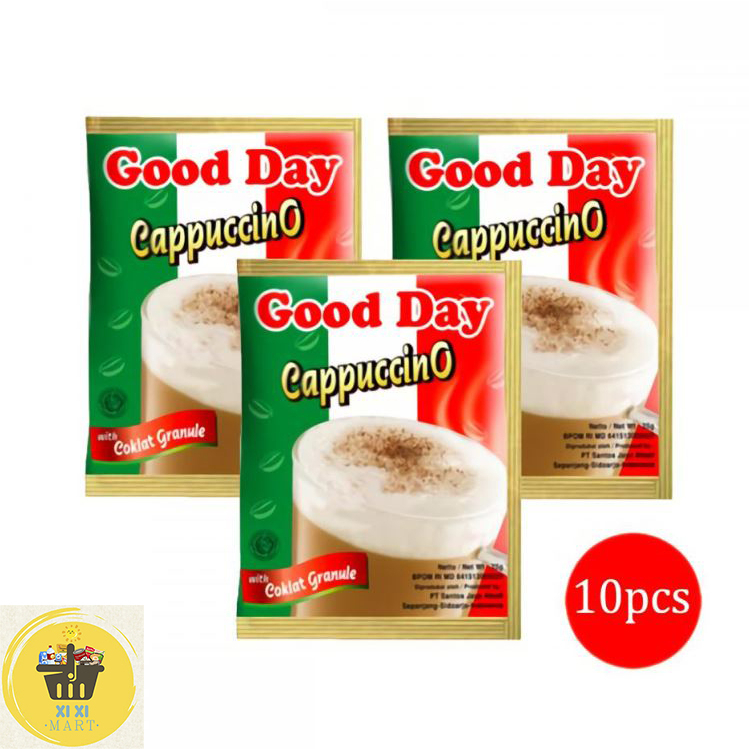 Jual GoodDay Cappuccino isi 10 sachet (@25gr) | Shopee Indonesia